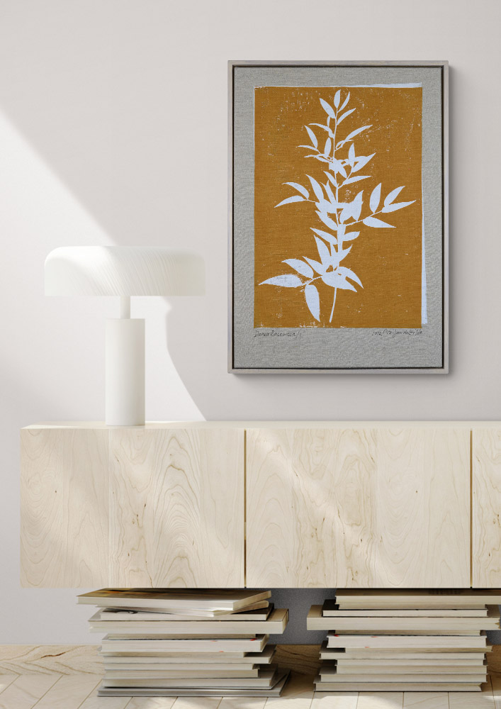 Original Plant Print on Canvas, Danea Racemosa/1 – PrintedPlant®